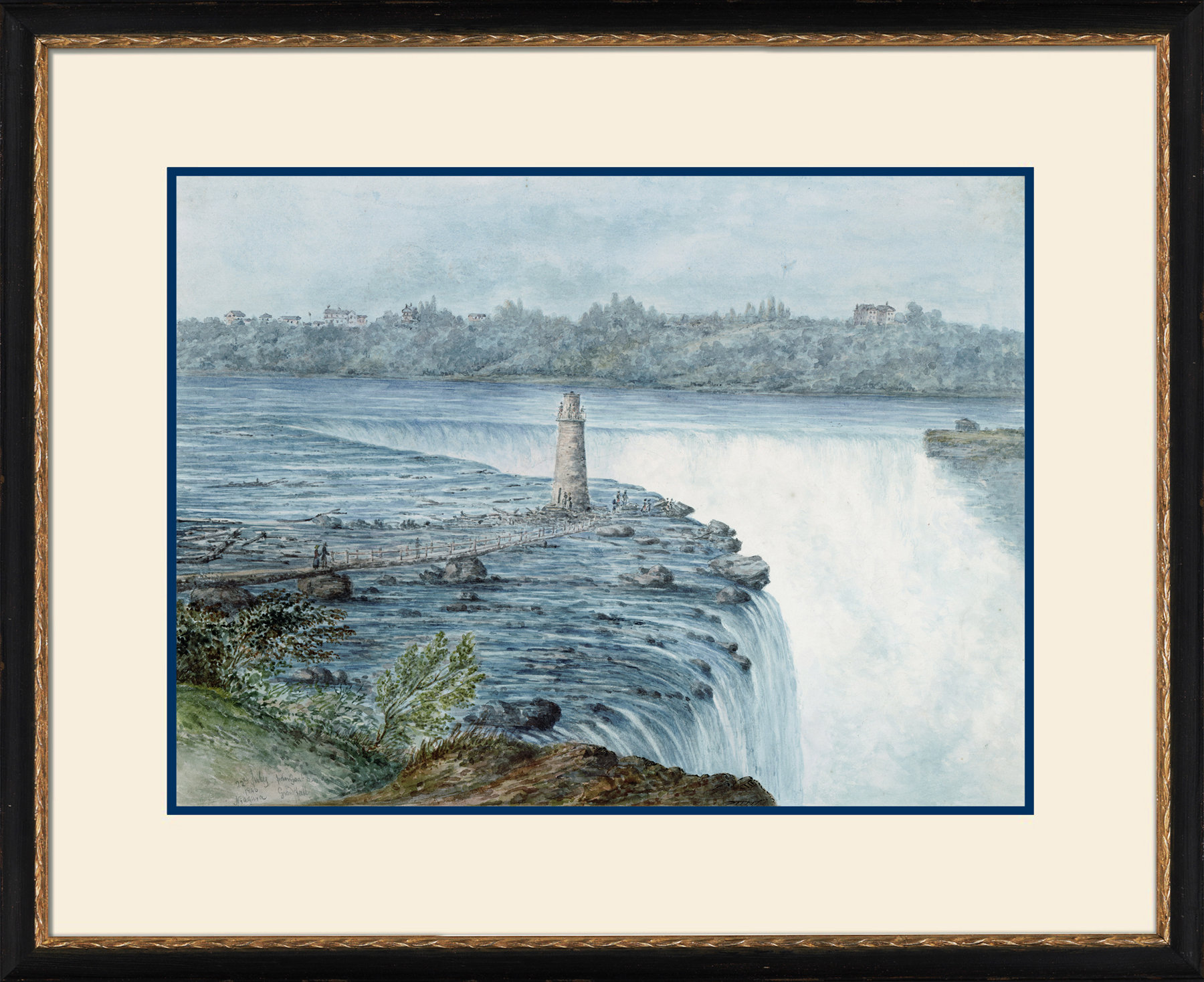 Wendover Art Group Niagara Falls I - Picture Frame Painting on Paper ...