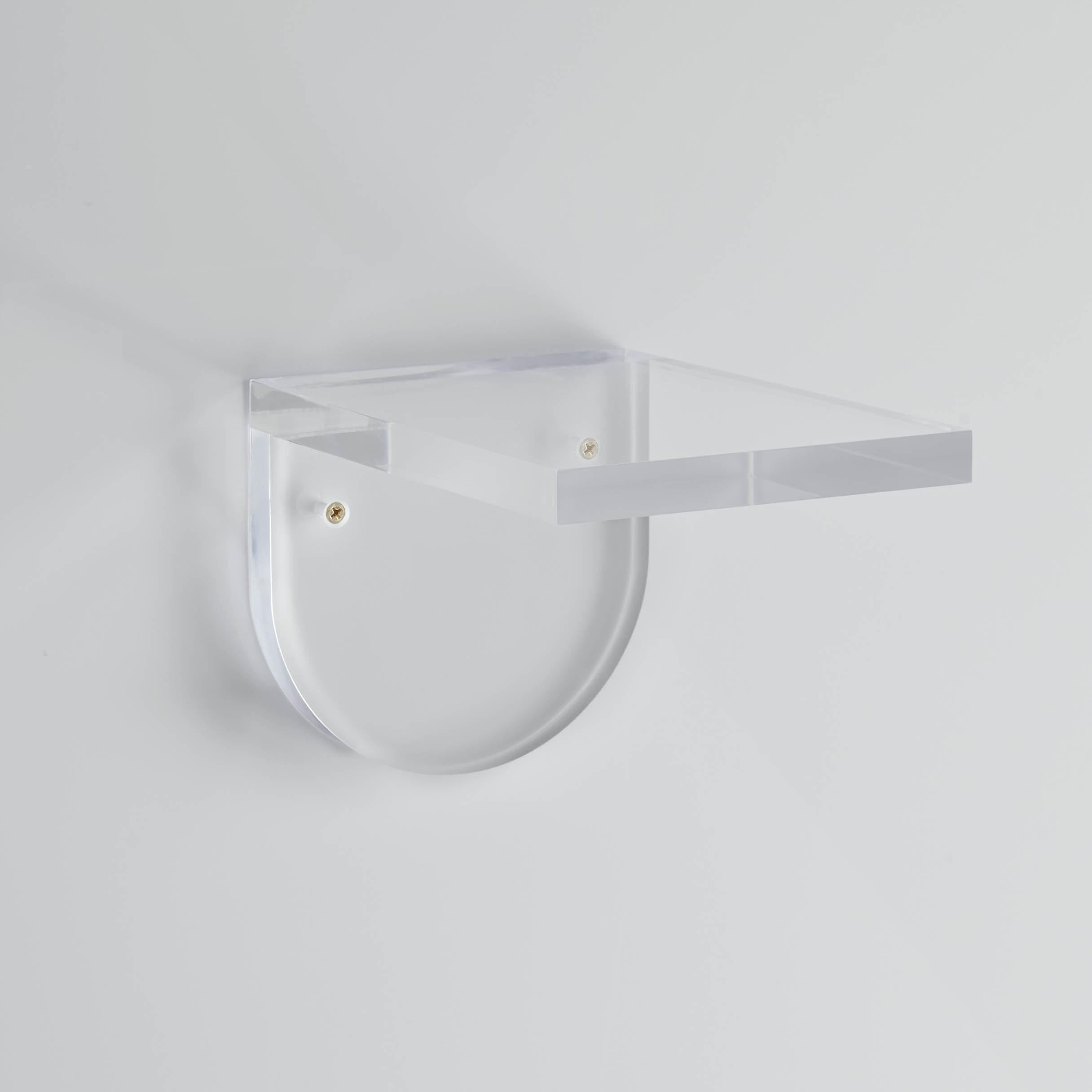 Orren Ellis Herodotus Plastic / Acrylic Bracket Shelf | Wayfair