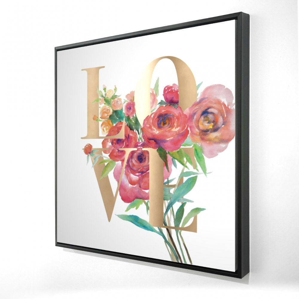 Begin Edition International Inc. " Love Gold " on | Wayfair