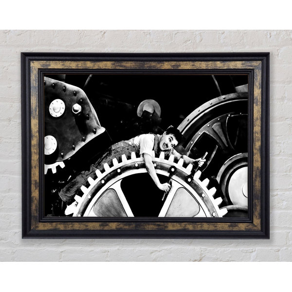 Bright Star Charlie Chaplin Cogs - Single Picture Frame Art Prints ...