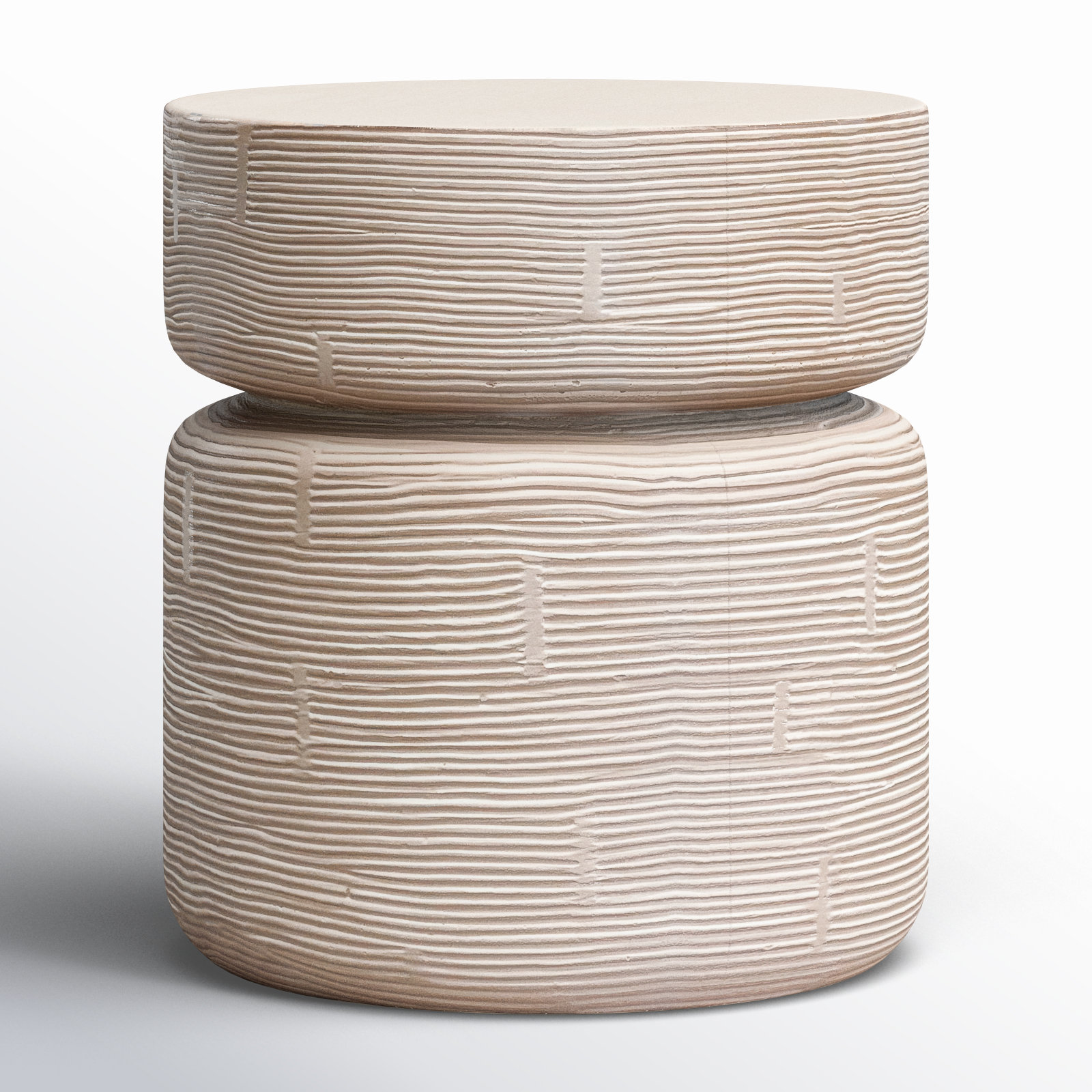 Joss & Main Alberry Stone/Concrete Side Table | Wayfair