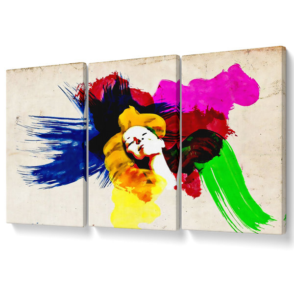 Ivy Bronx Hair Colours Canvas 3 Panel Set | Wayfair.co.uk