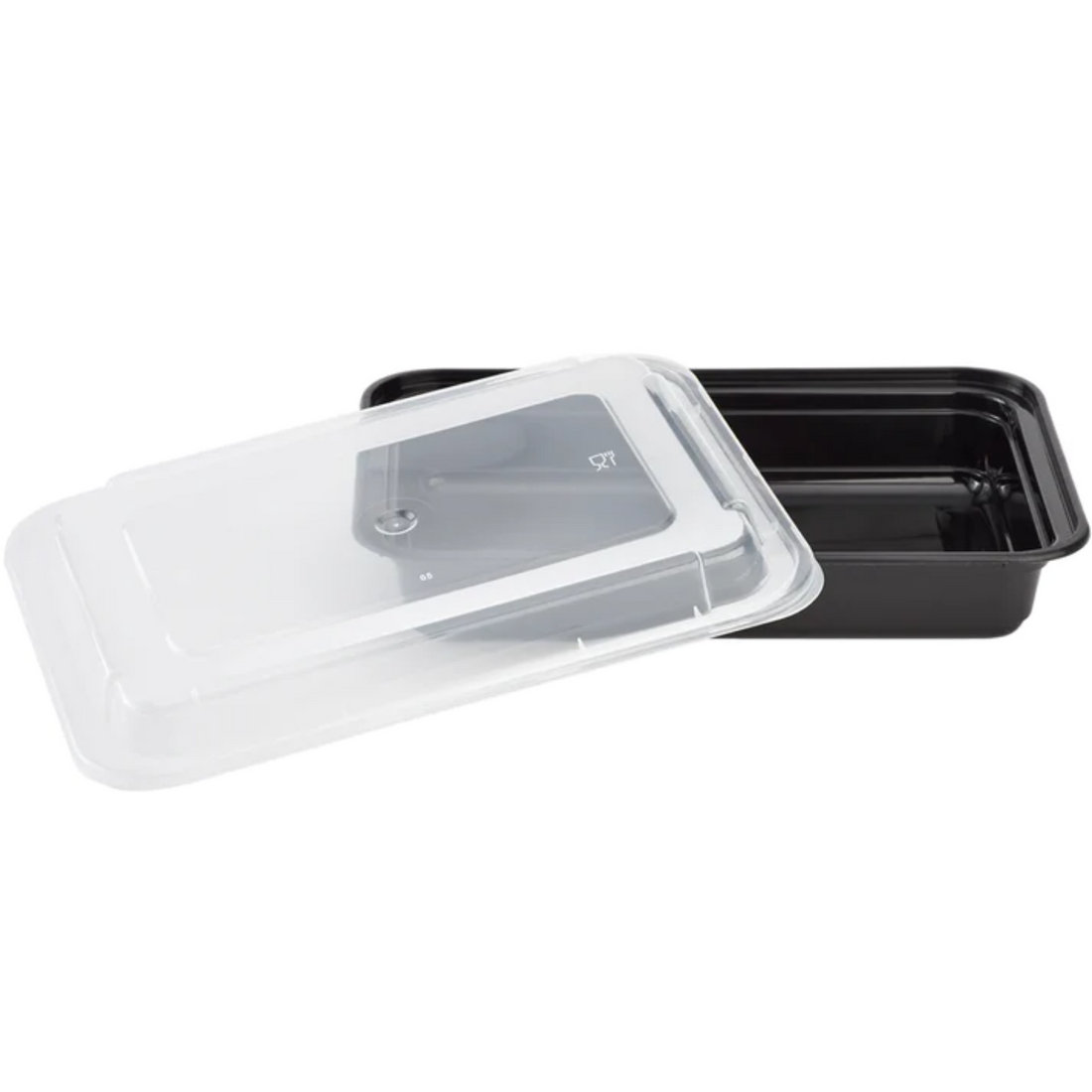 Prep & Savour Donjanae 38oz. Black Rectangular Meal Prep / Bento Box ...