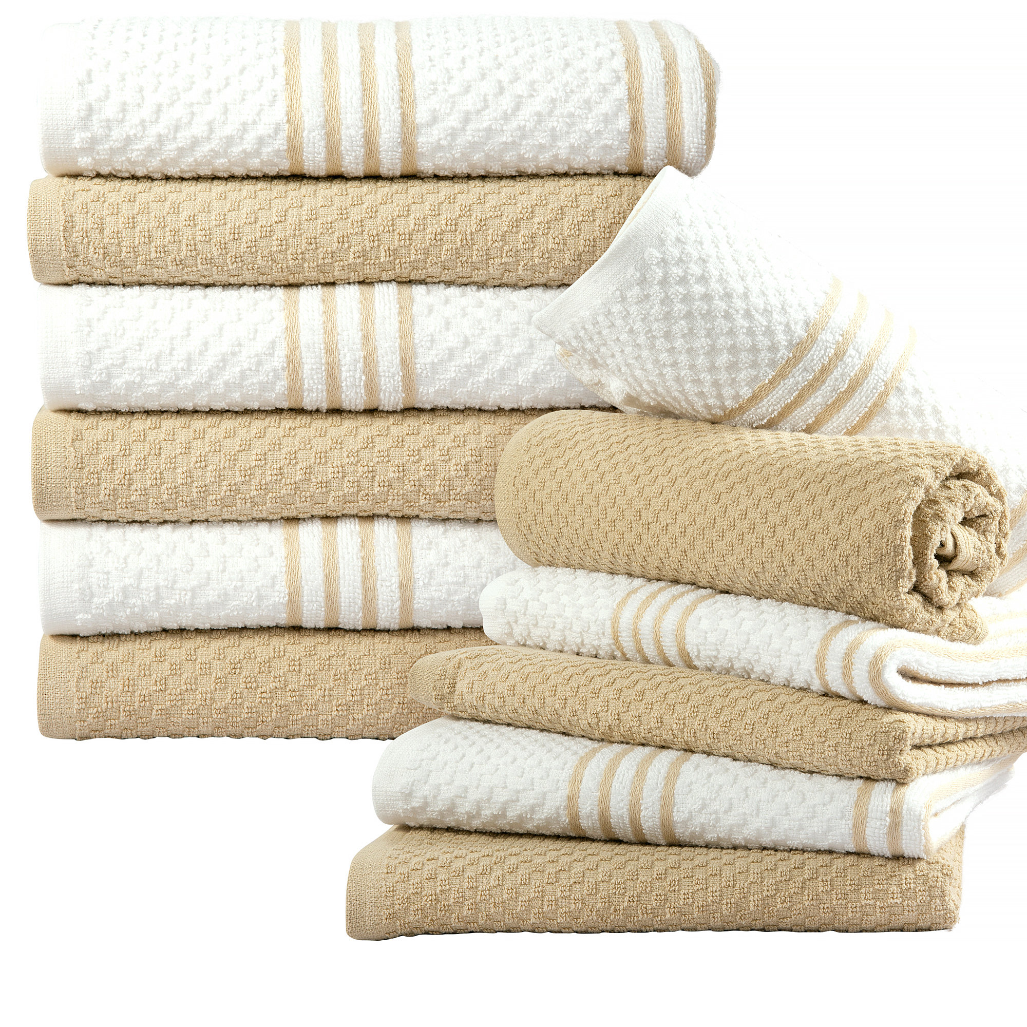 Prep & Savour Popcorn Weave Texture Finger Tip Kitchen, Bar, Tea and ...