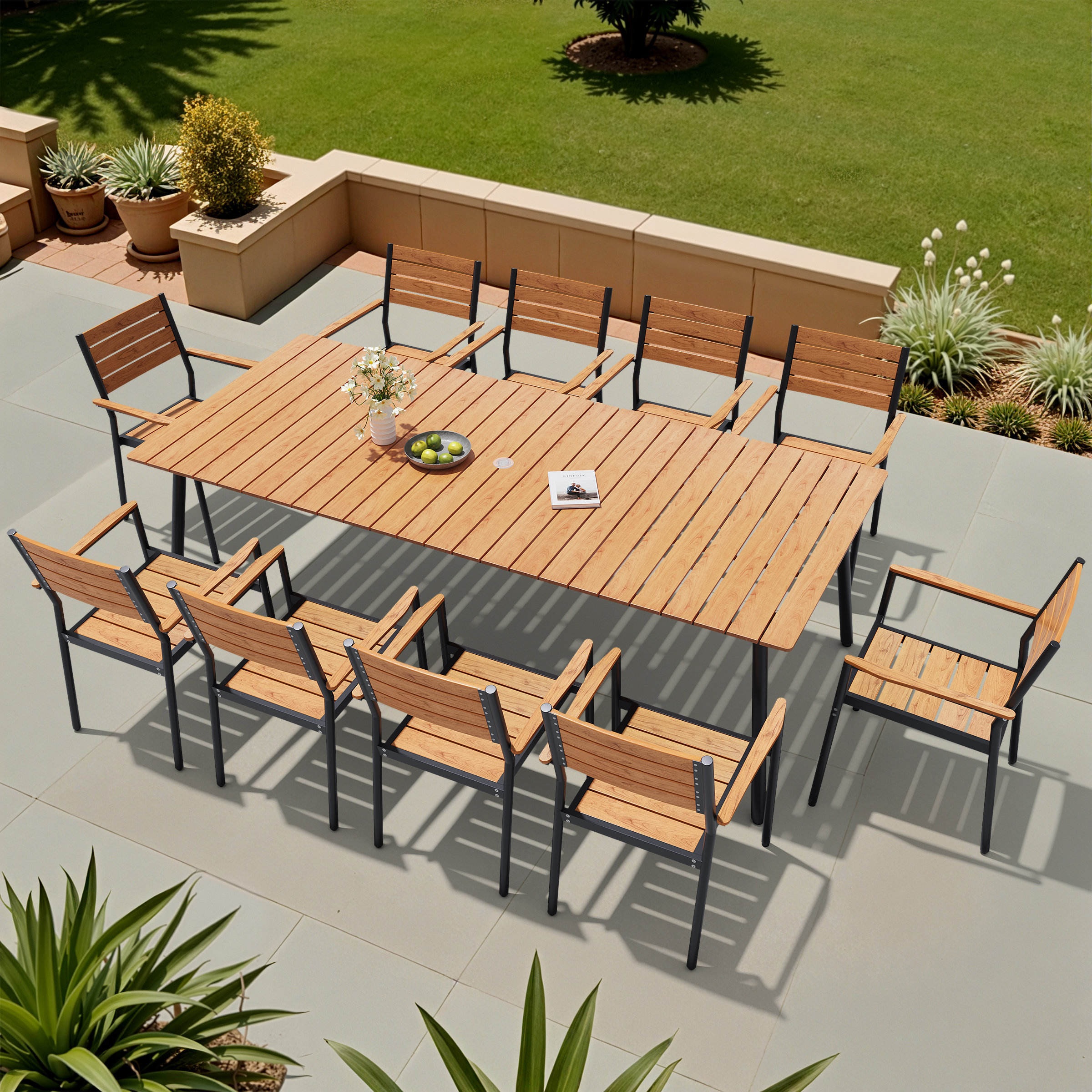 Hokku Designs 10-person Patio Dining Set & Reviews | Wayfair