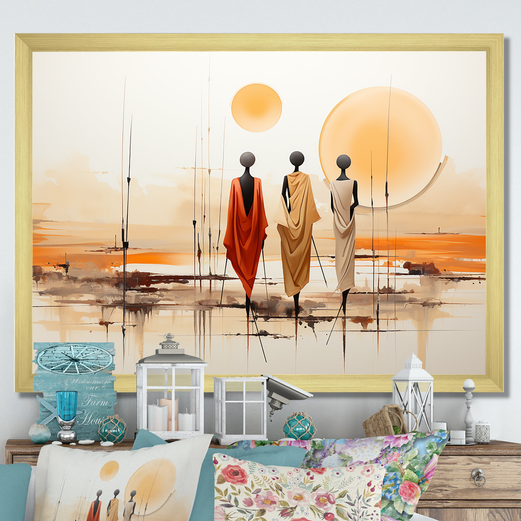 Winston Porter African Bushmen Of Kalahari I - African Tribal Wall Art ...