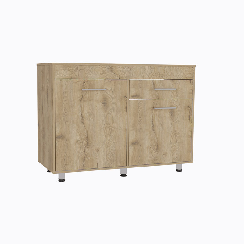 Latitude Run® Orion Utility Base Cabinet, One Drawer, Double Door ...