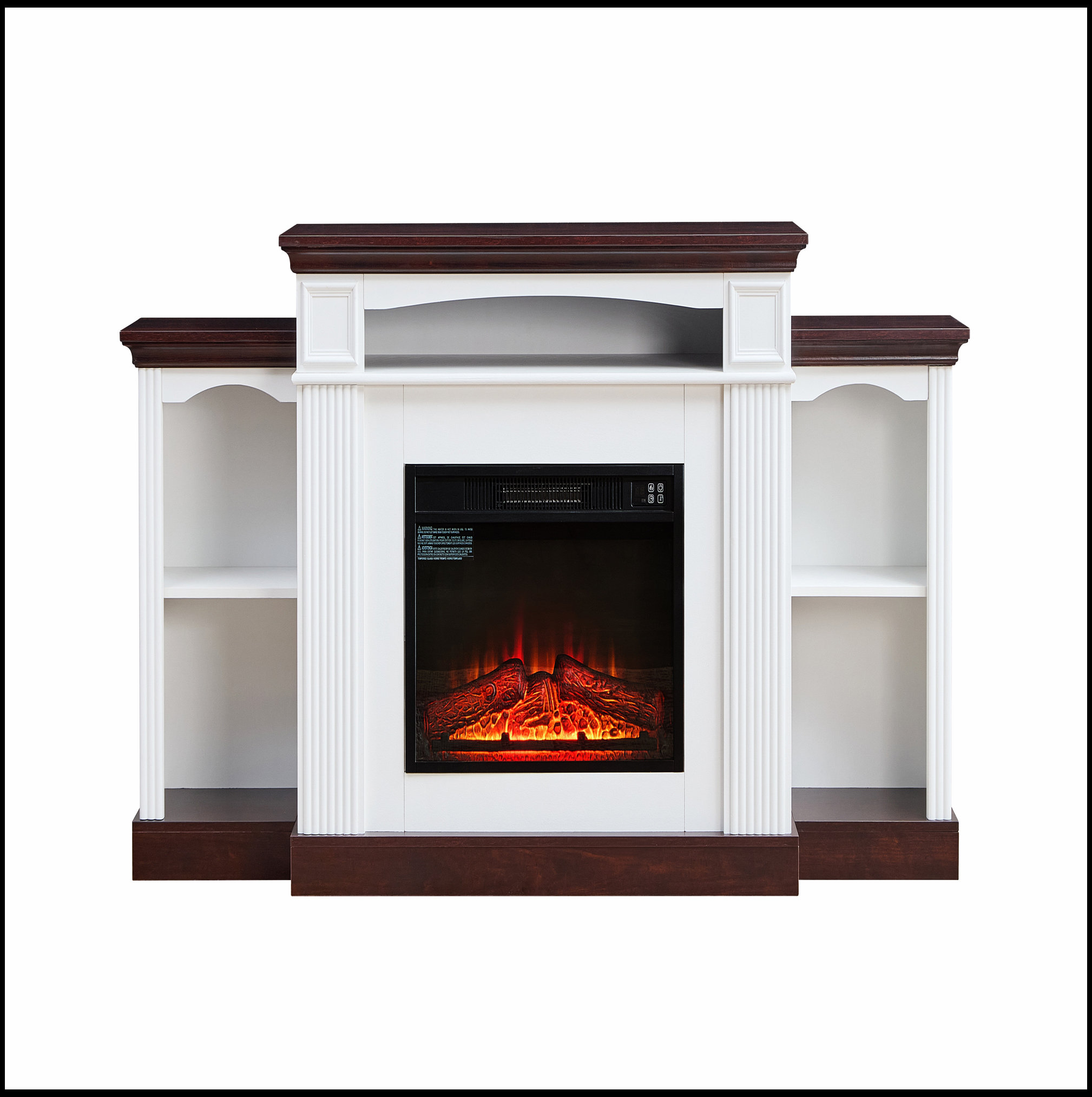 Alcott Hill Electric Fireplace TV Stand For 70 Inch TV, 23 Inch ...