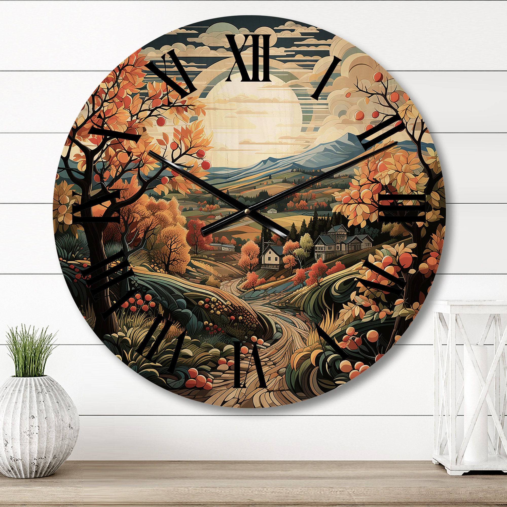 East Urban Home Countryside Autumn Orchards Painted I - Landscapes ...