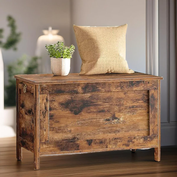 Alpen Home Ashim Rectangle Accent Chest Storage Box Rustic Brown ...