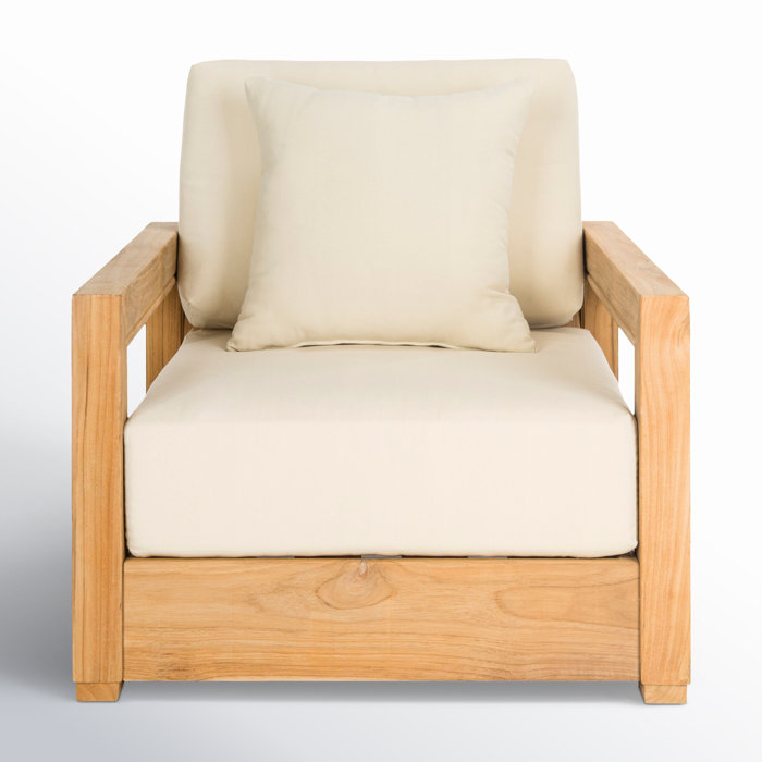 Joss & Main Melrose Teak Outdoor Lounge Chair & Reviews | Wayfair