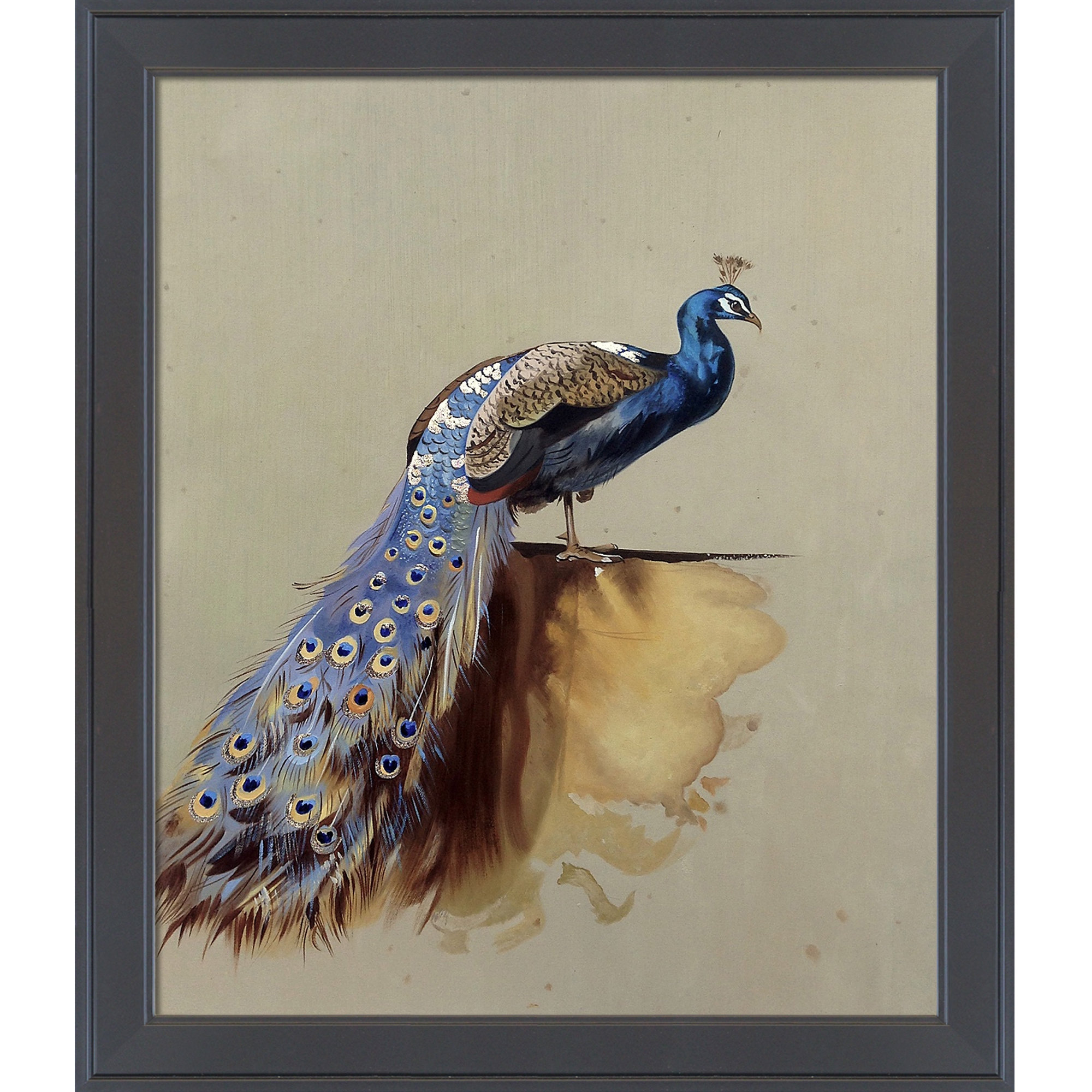 Bungalow Rose Peacock (Luxury Line) by John Audubon - Floater Frame ...