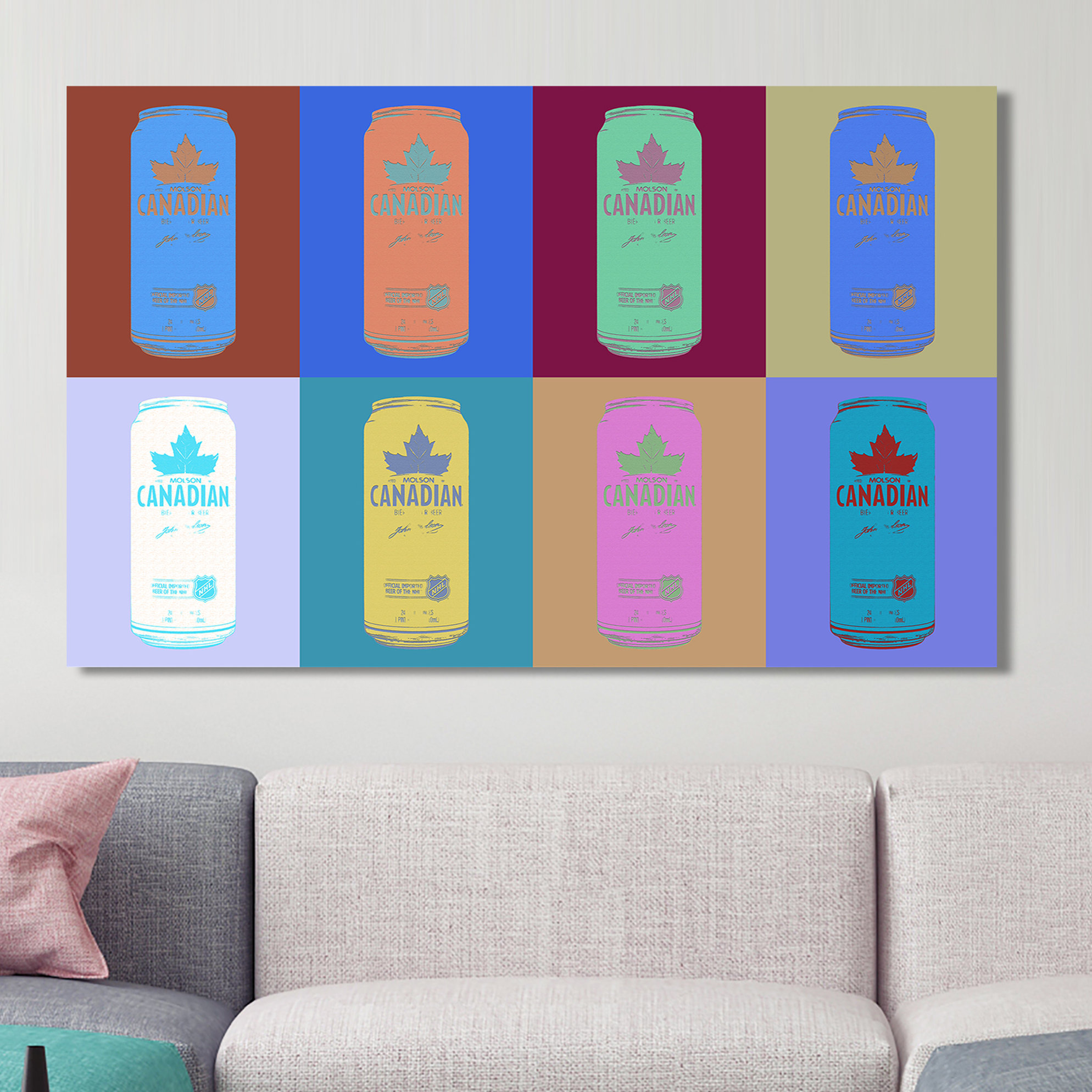 Picture Perfect International Molson Canadian Cans Popart 2 - Wrapped ...
