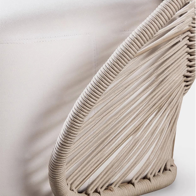 Elegant Home Furnishings.s Aluminum alloy braided rope patio lounge ...