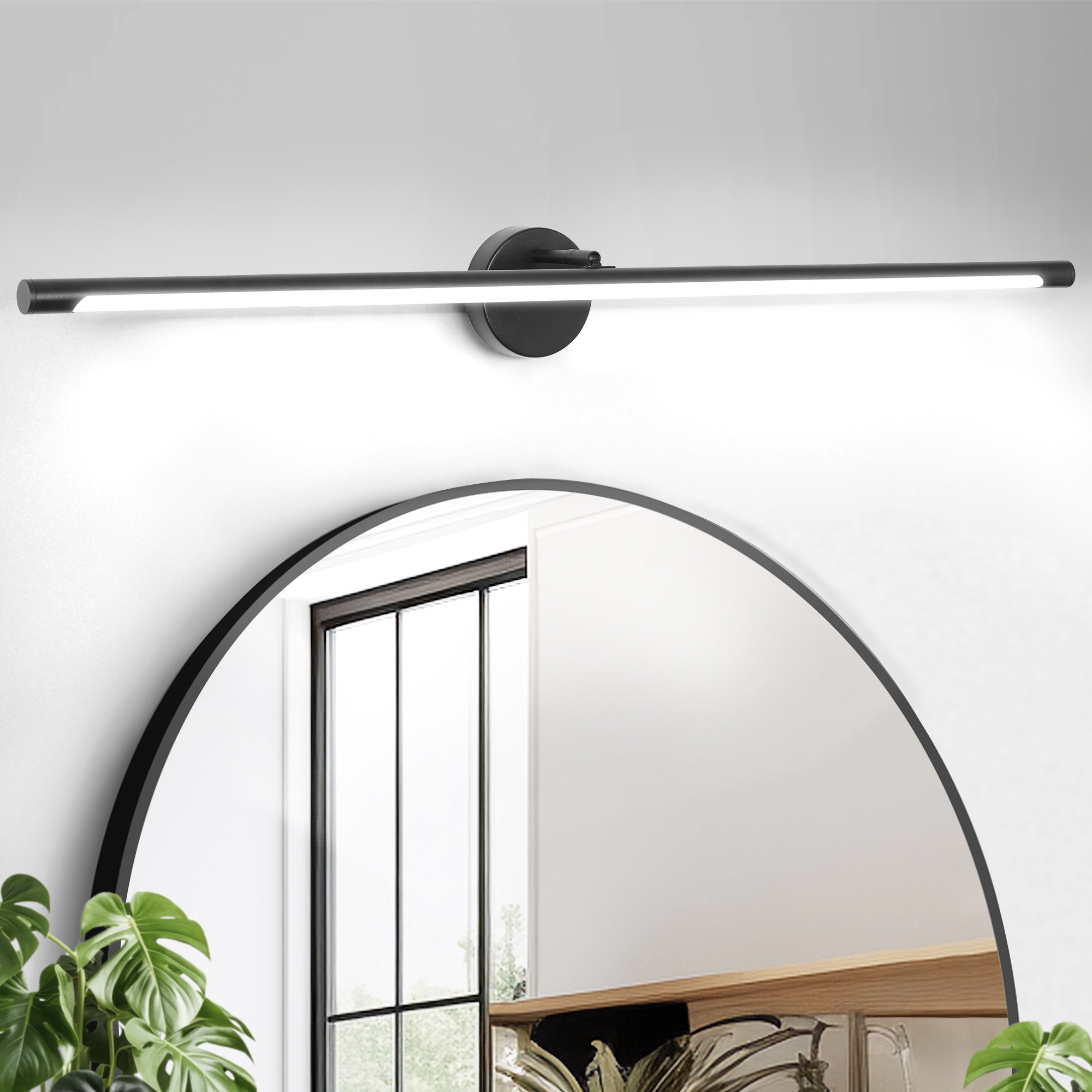 Ebern Designs 360° Rotatable 39.3" Dimmable Bathroom Vanity Light LED ...