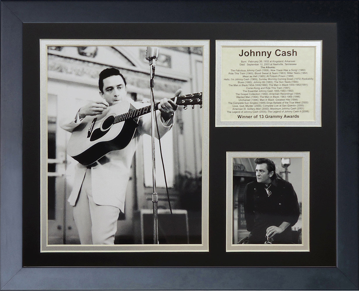Legends Never Die Johnny Cash II Framed Memorabilia & Reviews - Wayfair ...