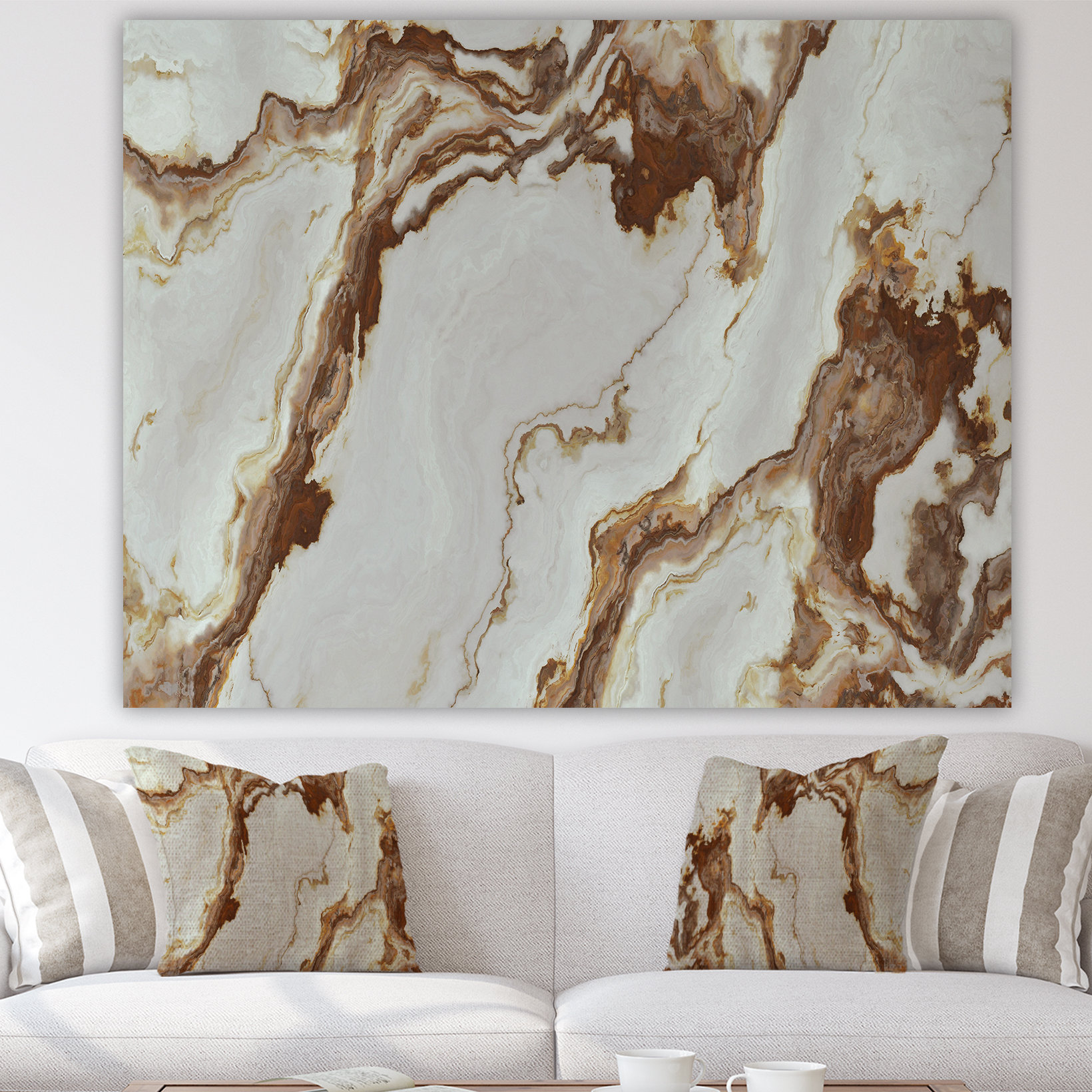 East Urban Home 'Natural Onyx Texture' - Print on Canvas - Wayfair Canada