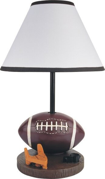 Trinx Resin Football Sports Table Desk Lamp - Tall Sports Themed Rooms ...