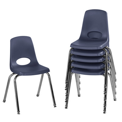 Factory Direct Partners Stacking Classroom Chair ( Set of 6 ) & Reviews ...