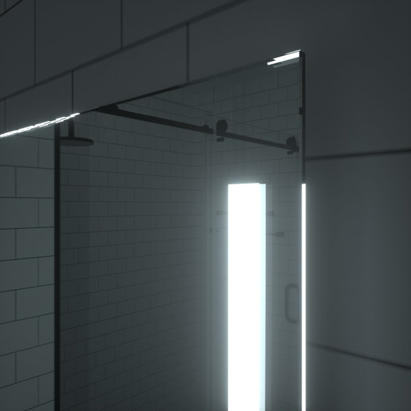 Brayden Studio® Crystianna Led Lighted Bathroom Mirror Back Light for ...