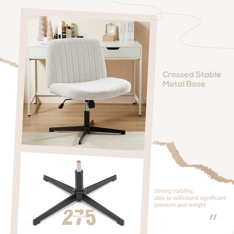 Latitude Run® Brenae Upholstered Armless Swivel Task Chair & Reviews ...