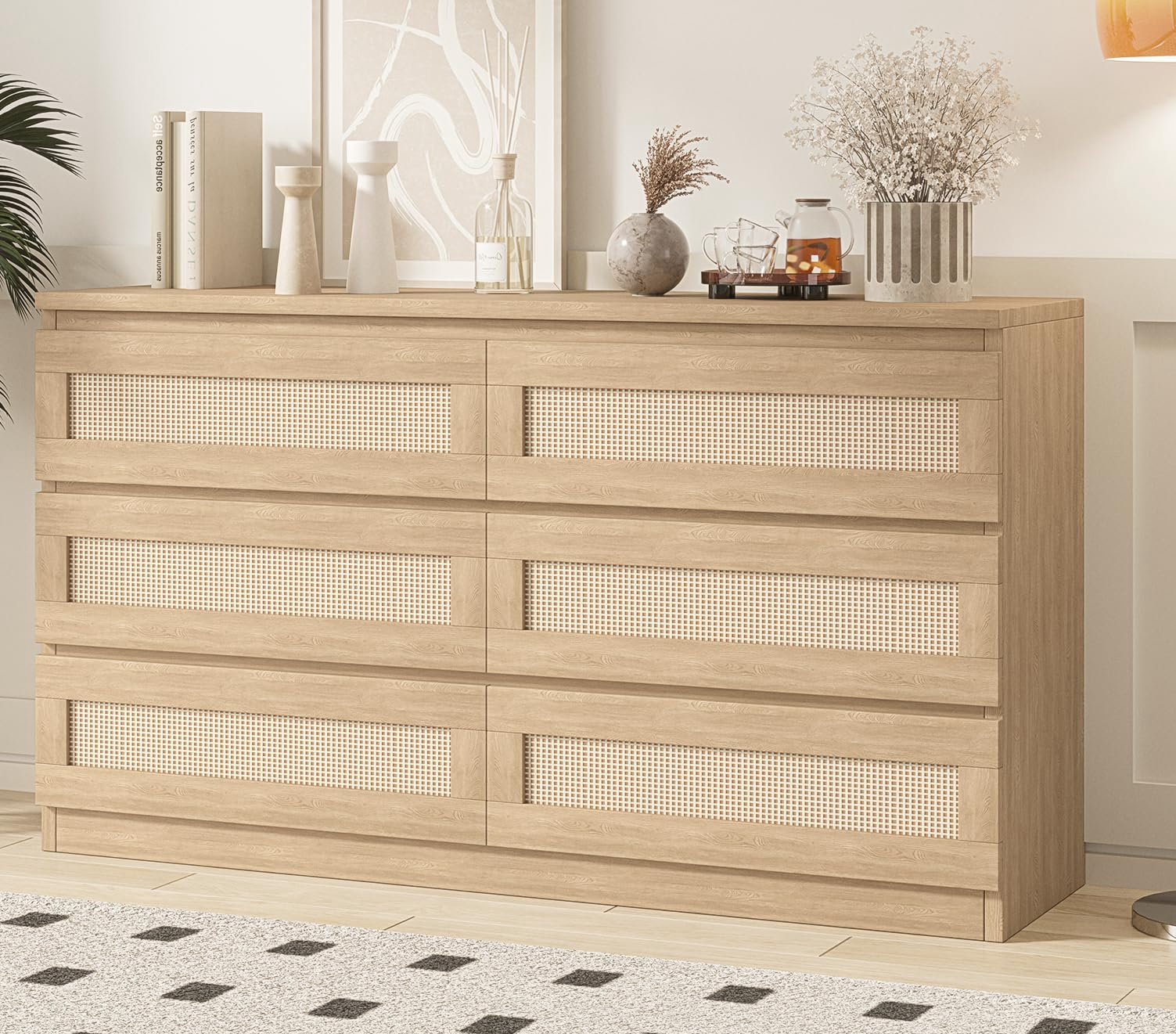 Bay Isle Home™ Commode 6 tiroirs, commode en rotin - Wayfair Canada