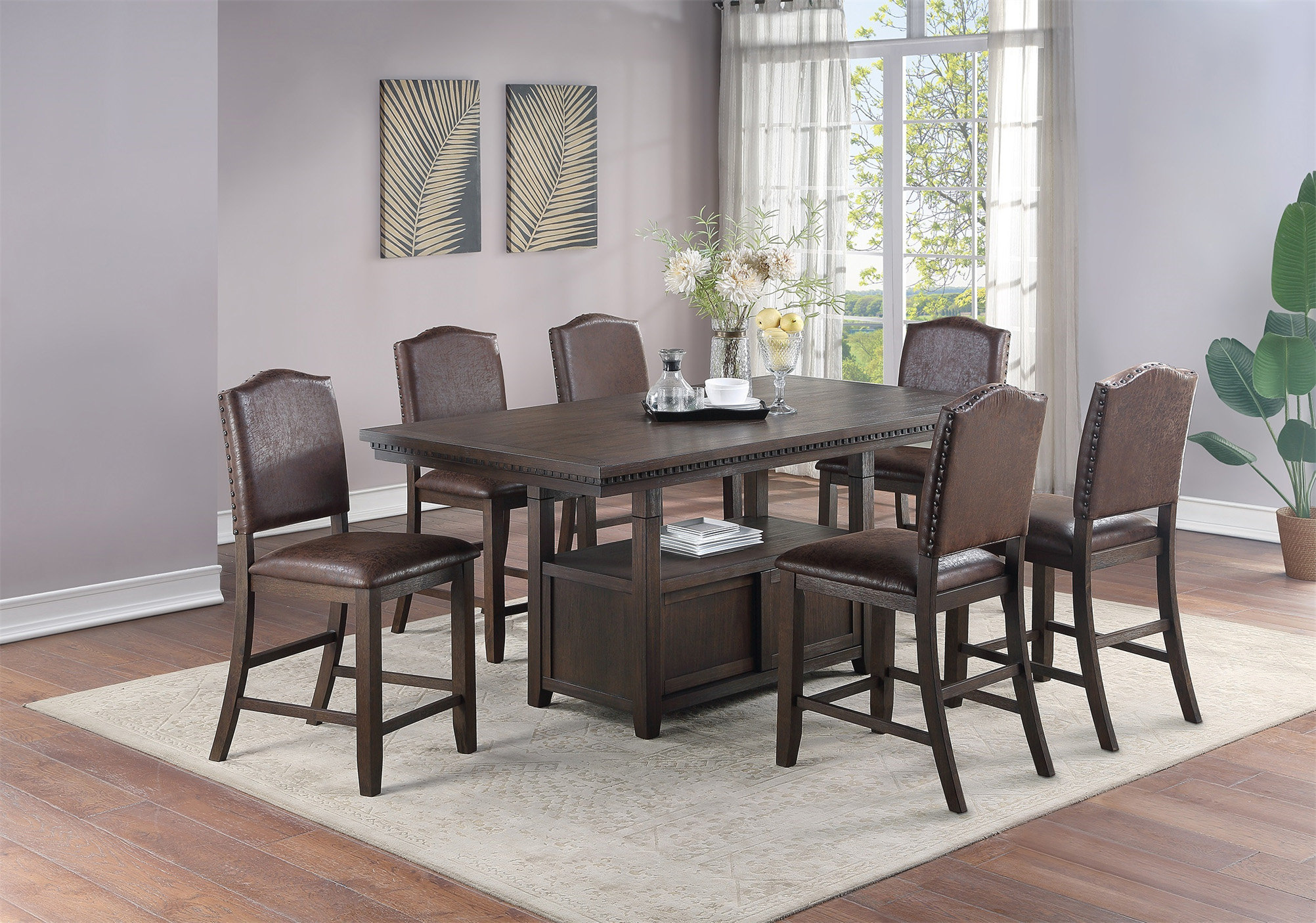 Wildon Home® Hallacy Rectangular 42'' L x 75'' W Dining Set,dining table set,dining room set ...