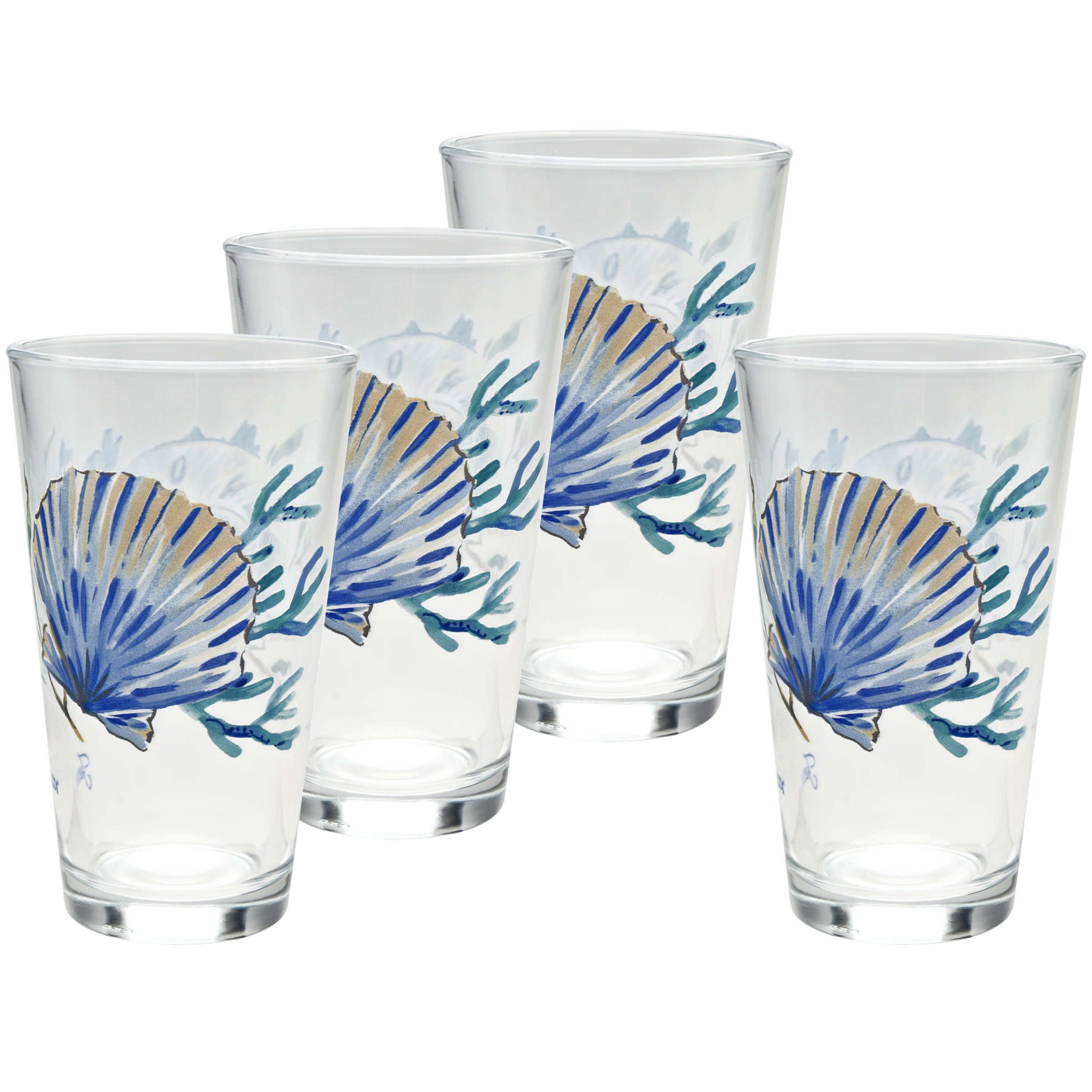 Fiesta Coastal Shores 16-Ounce Tapered Cooler Glass | Wayfair