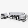 Latitude Run® 9 - Piece Outdoor Modular Sectional Set with Coffee Table ...