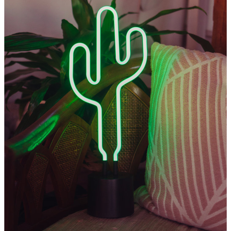 Wrought Studio Cactus Tabletop Neon Sign - Wayfair Canada