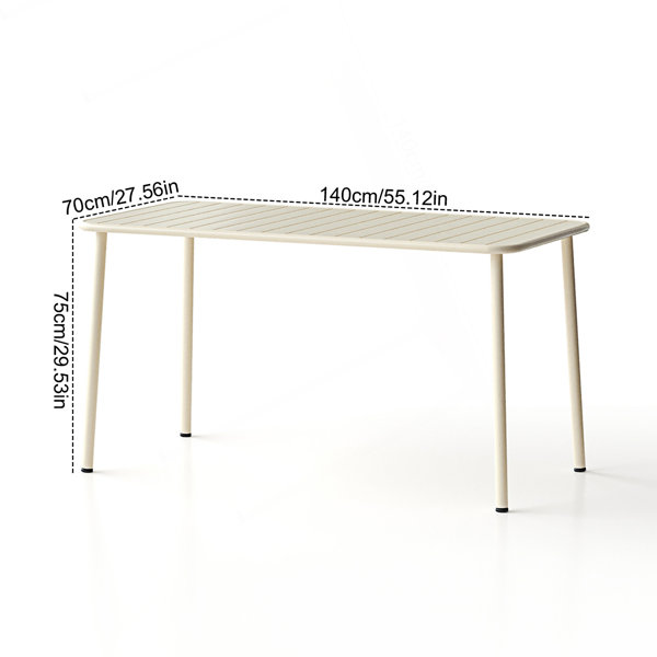 George Oliver Long Table, Outdoor Dining Table, Outdoor Leisure Table ...