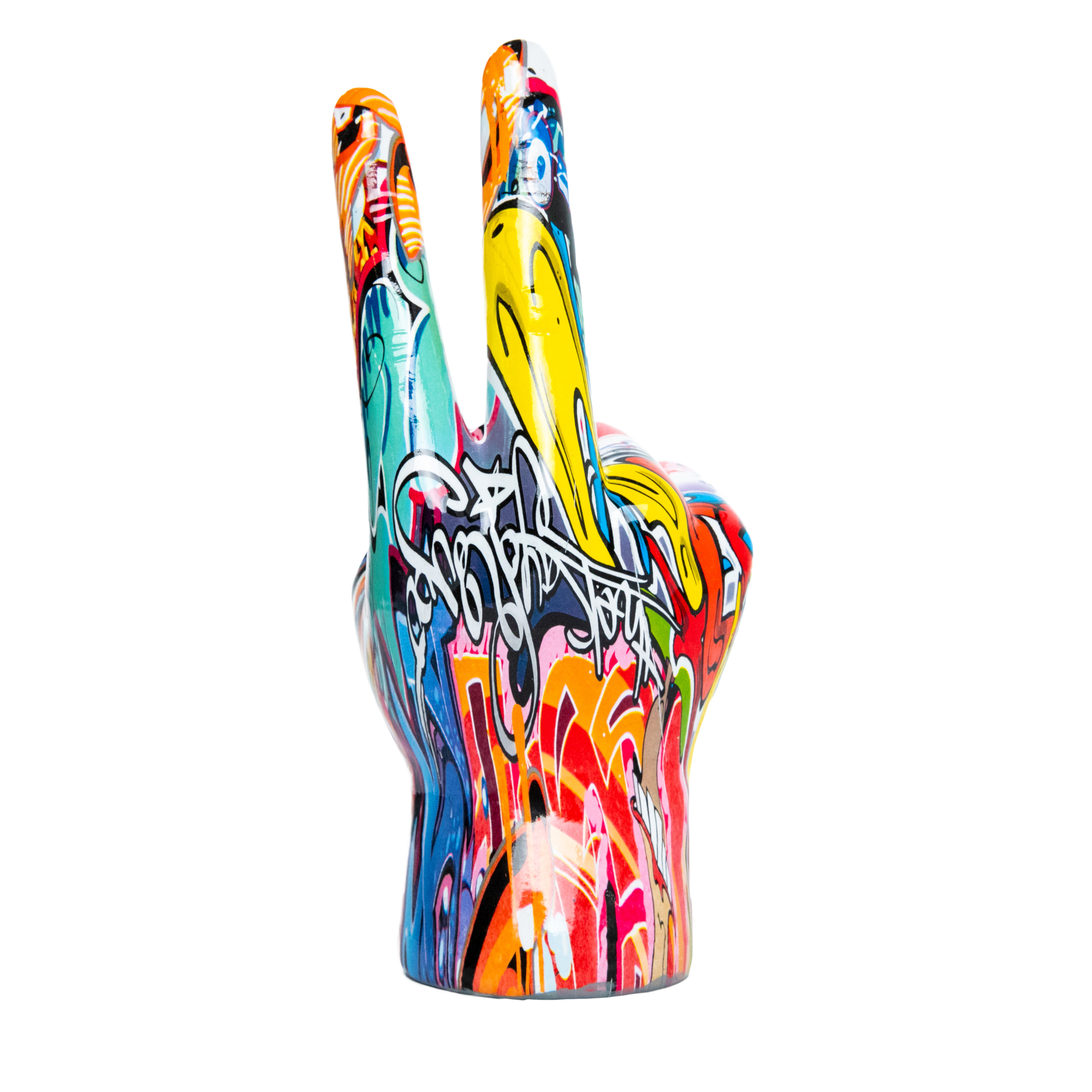 Trinx Street Art Peace Sign Tabletop - 9" tall & Reviews | Wayfair