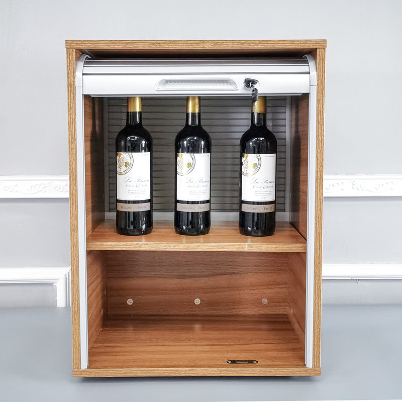 Latitude Run® Roll Up Door Gun Cabinet Treasure Chest 18" W x 24.8" H x ...