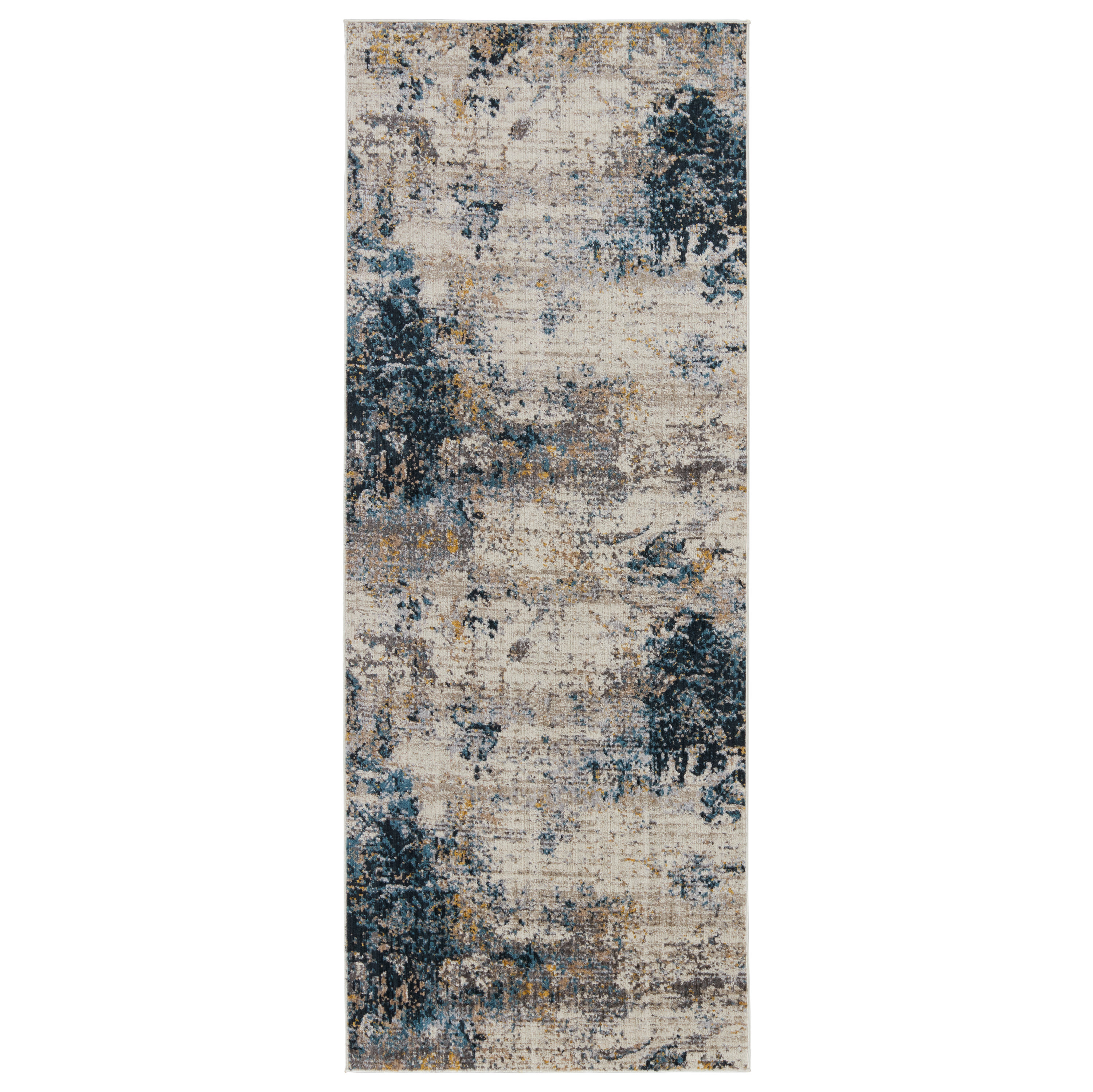 17 Stories Willam Abstract Blue Area Rug - Wayfair Canada