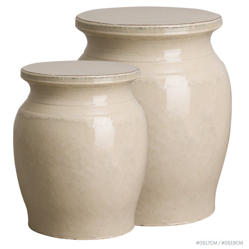 Bungalow Rose Clesha Ceramic Garden Stool | Wayfair