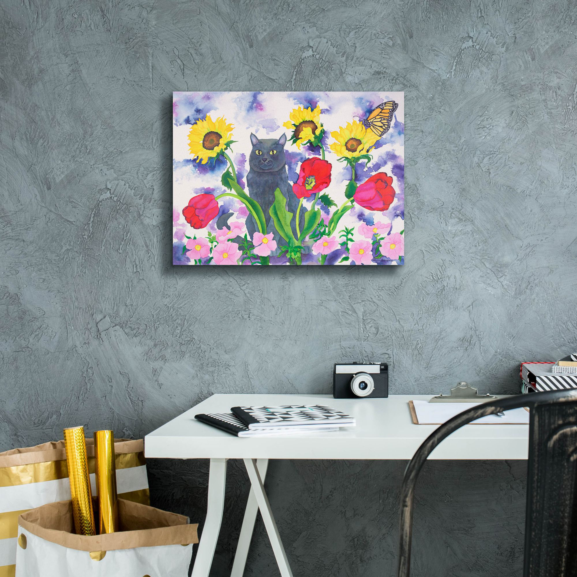 Rosalind Wheeler 'Russian Blue' By Carissa Luminess - Wayfair Canada