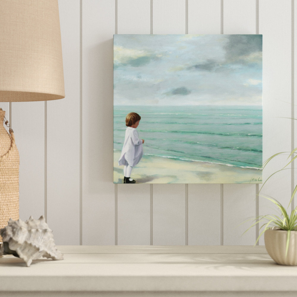 Highland Dunes 'April Sea' Painting Print on Wrapped Canvas - Wayfair ...