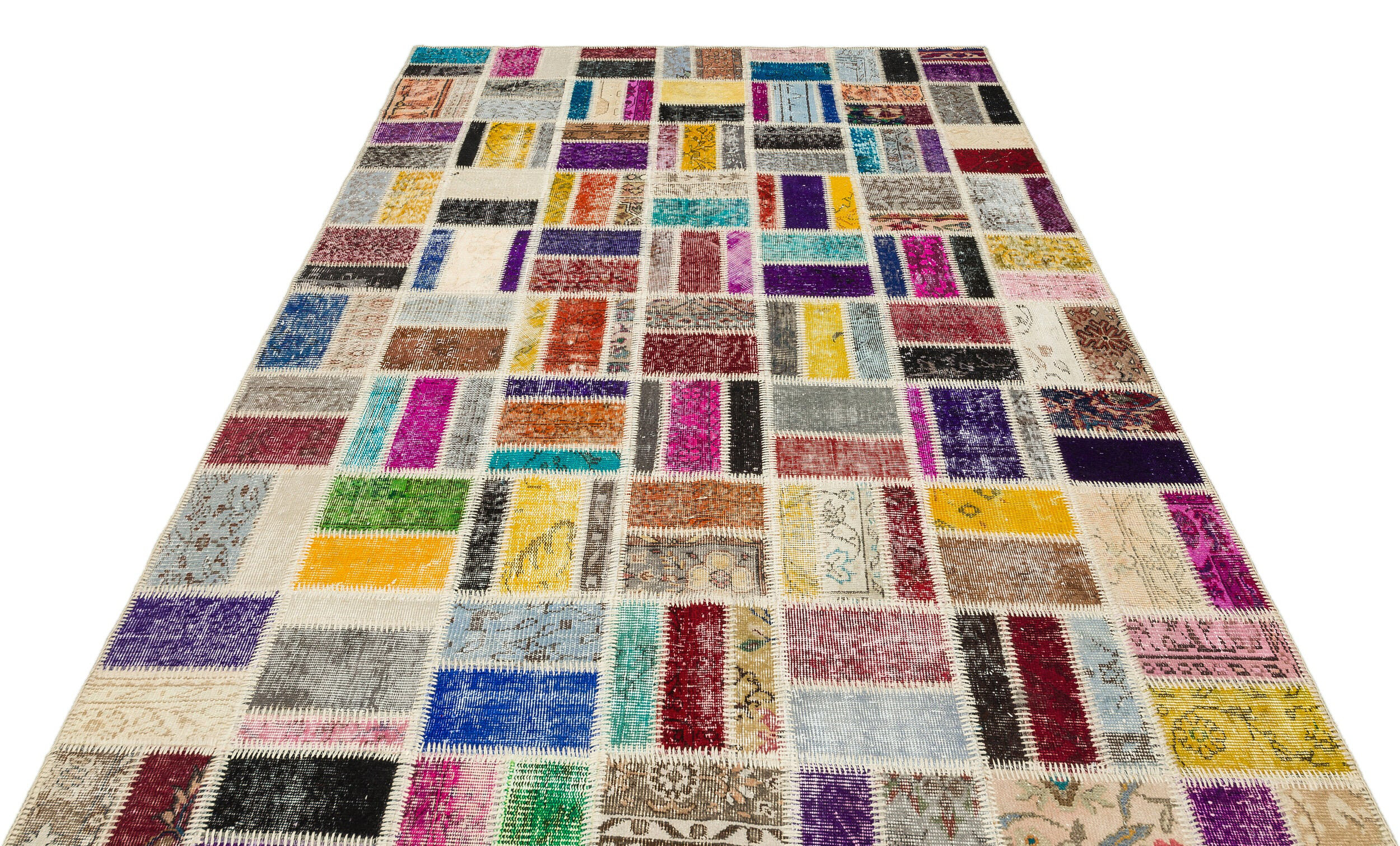 Lofy Rectangle Patchwork Unique Rectangle 5'11" X 9'5" Area Rug | Wayfair