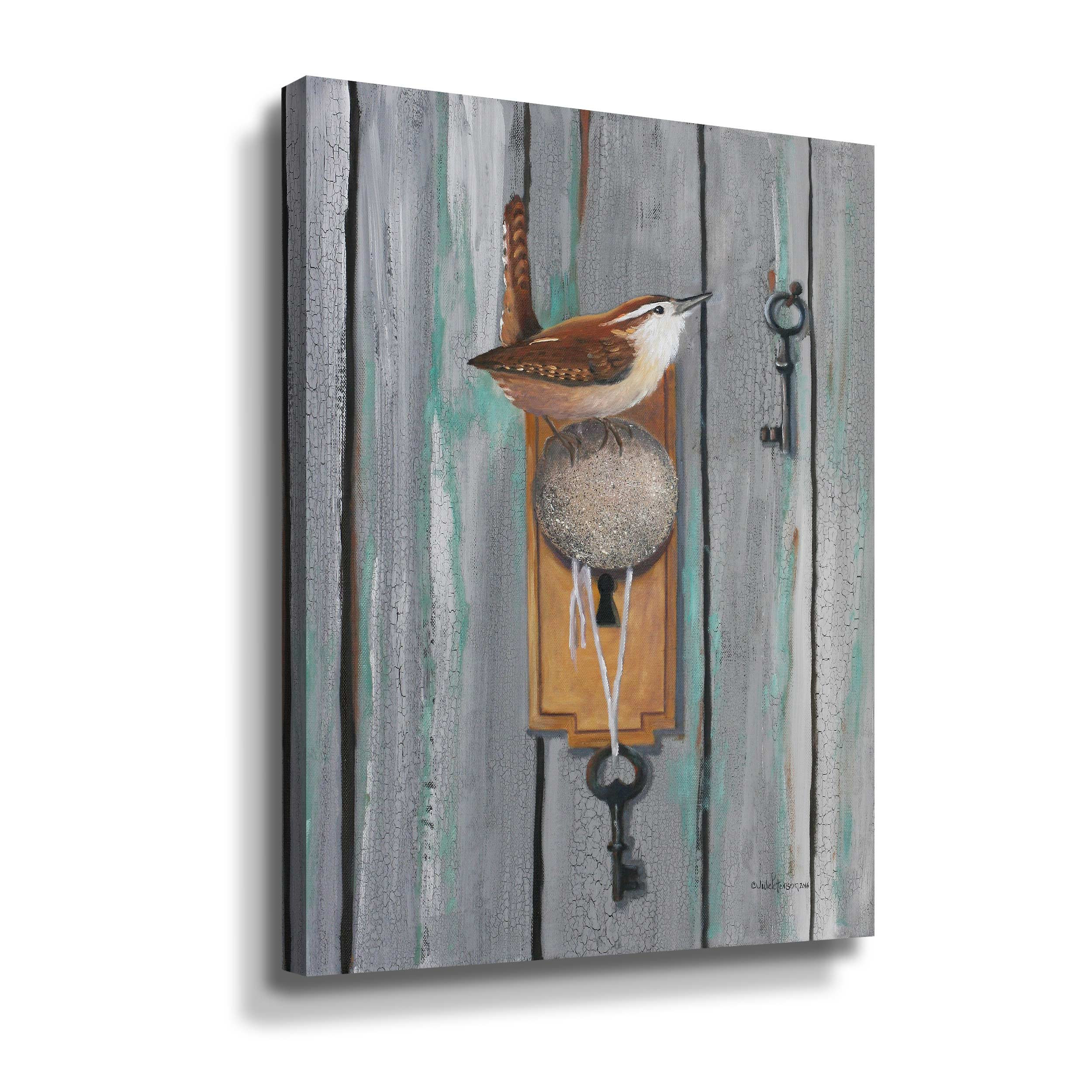 Red Barrel Studio Door Knob & Keys On Canvas by Julie Peterson Print ...