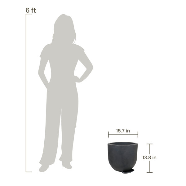 Ebern Designs Petar ECOBO19.7 inches Eco Friendly Round Pot Planter ...