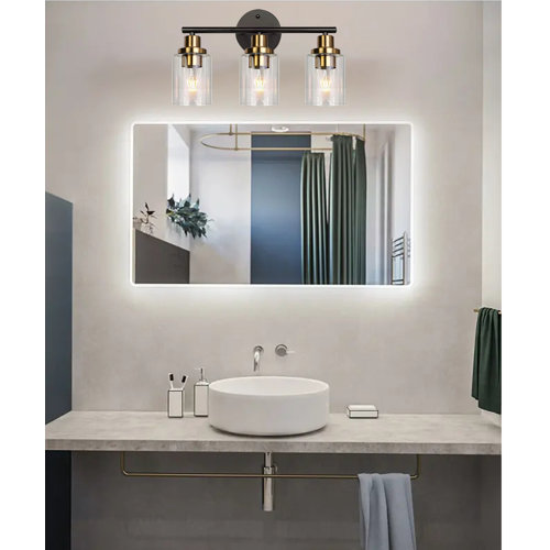 Copper Bathroom Vanity Lighting You'll Love | Wayfair