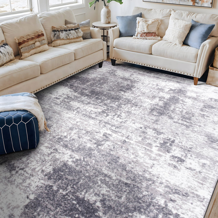 Trent Austin Design® Willington Abstract White/Gray Area Rug & Reviews ...