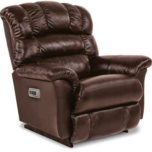 La-Z-Boy Randell Oversized Leather Match Power Rocking Recliner with ...