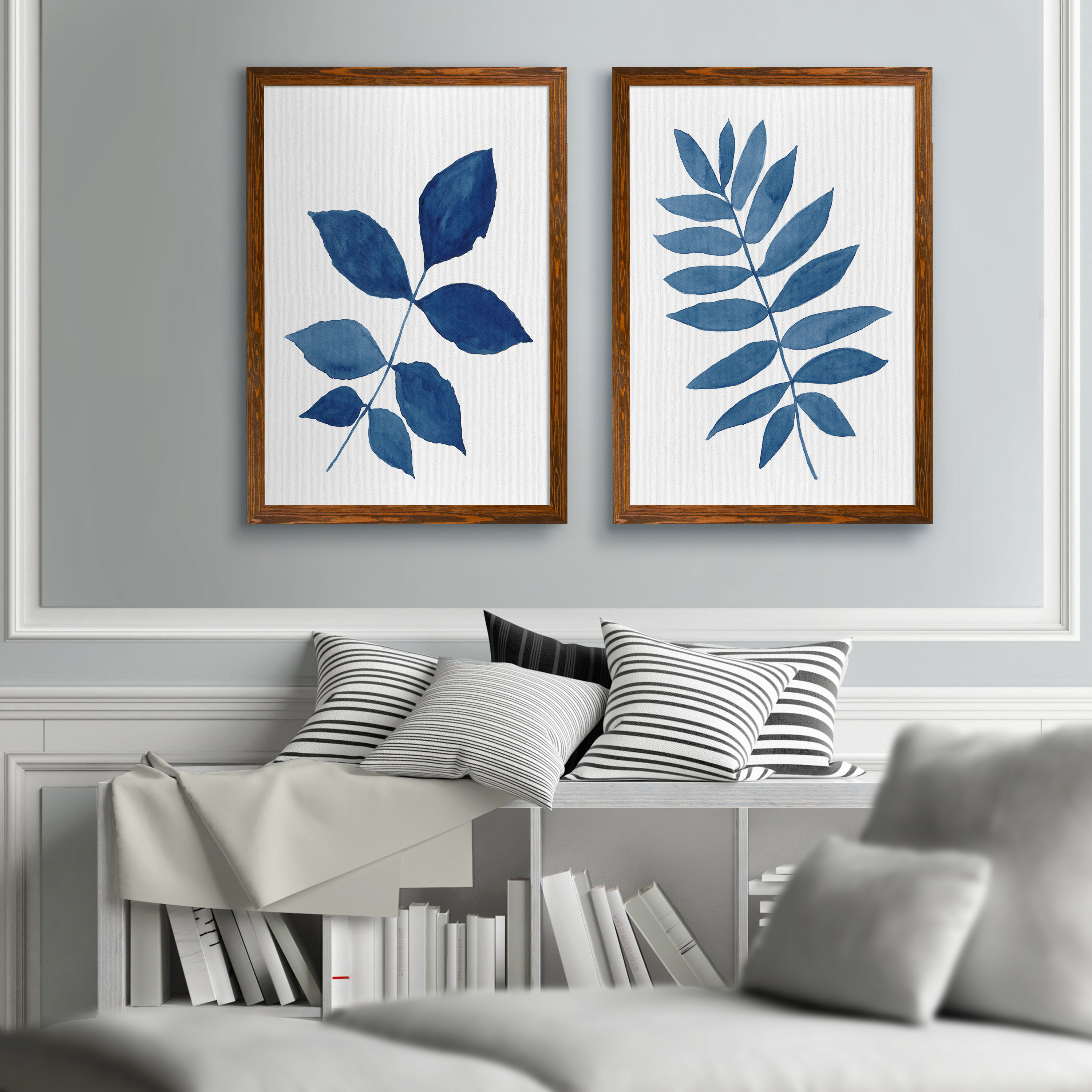 Red Barrel Studio® 'Indigo Botanica V' by Vincent Van Gogh - 2 Piece ...