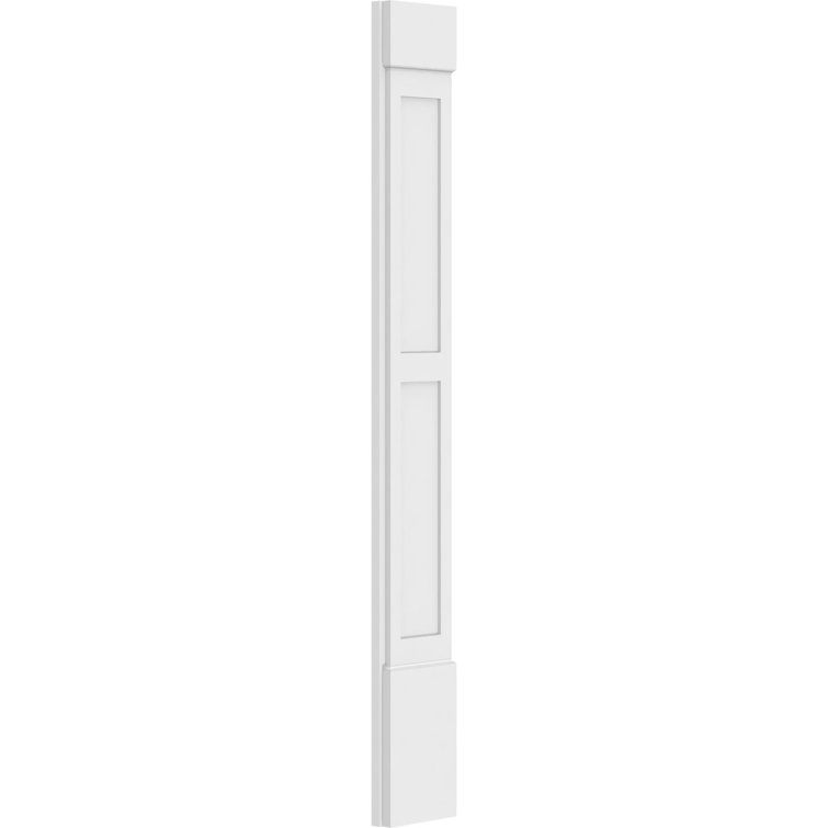 PCI Enterprises Two Equal Flat Panel PVC Pilaster w/Standard Capital ...
