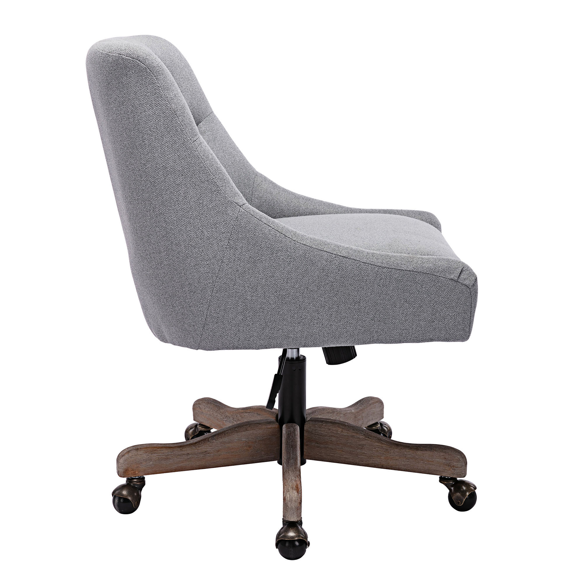 One Allium Way Alyzah Linen Office Chair | Wayfair