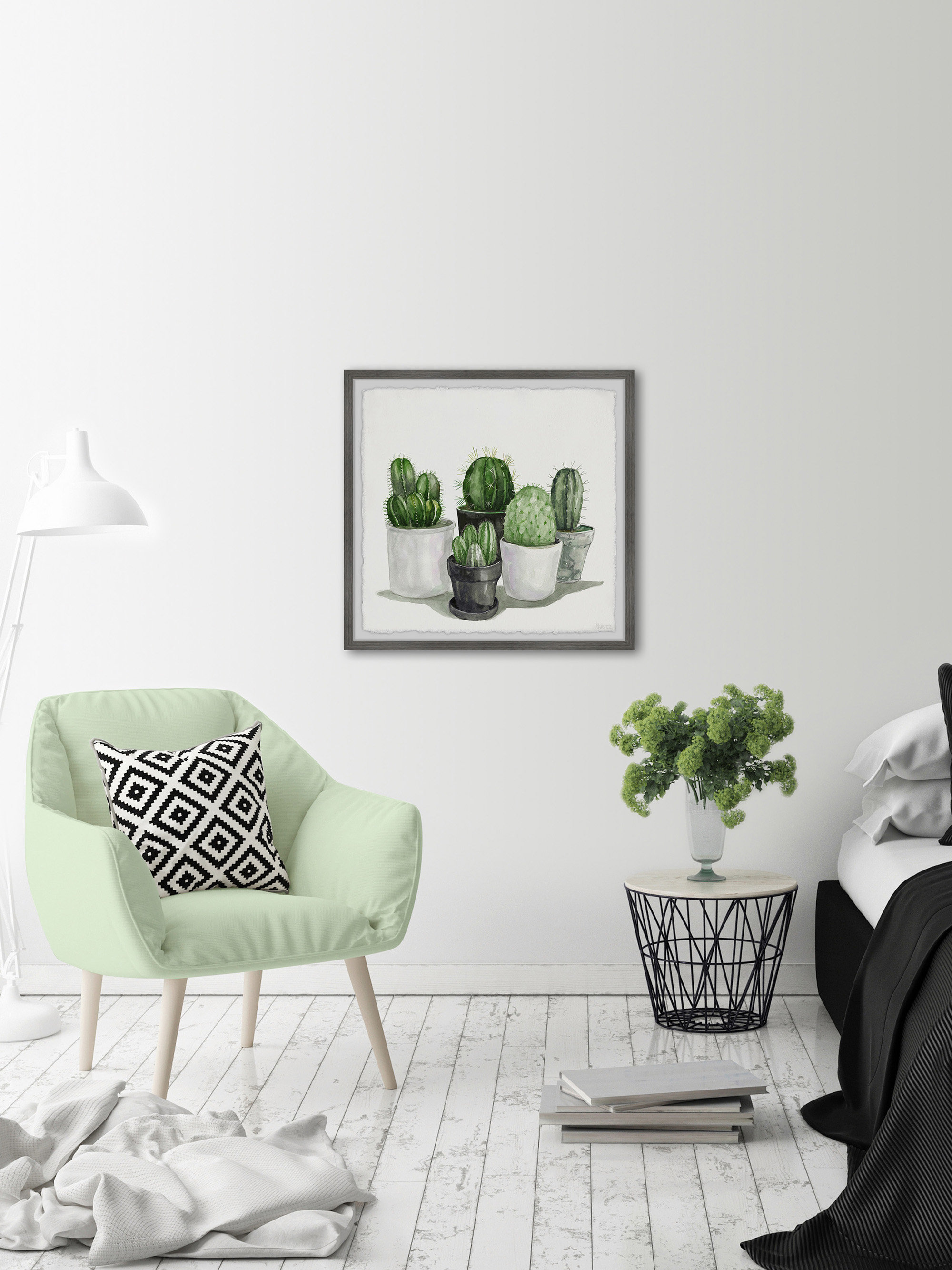 Dakota Fields ''Pointy Spikes Succulents'' Framed Print - Wayfair Canada