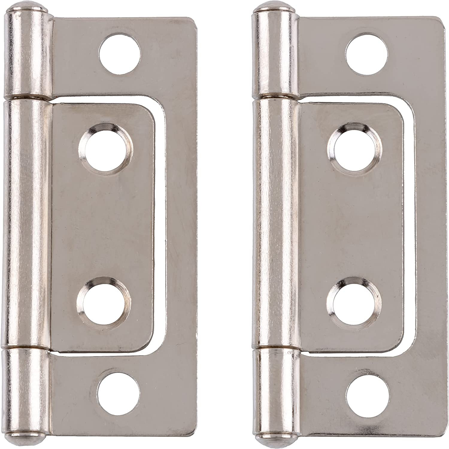 UNIQANTIQ HARDWARE SUPPLY Nickel Chrome Plated Non-Mortise Hinges ...