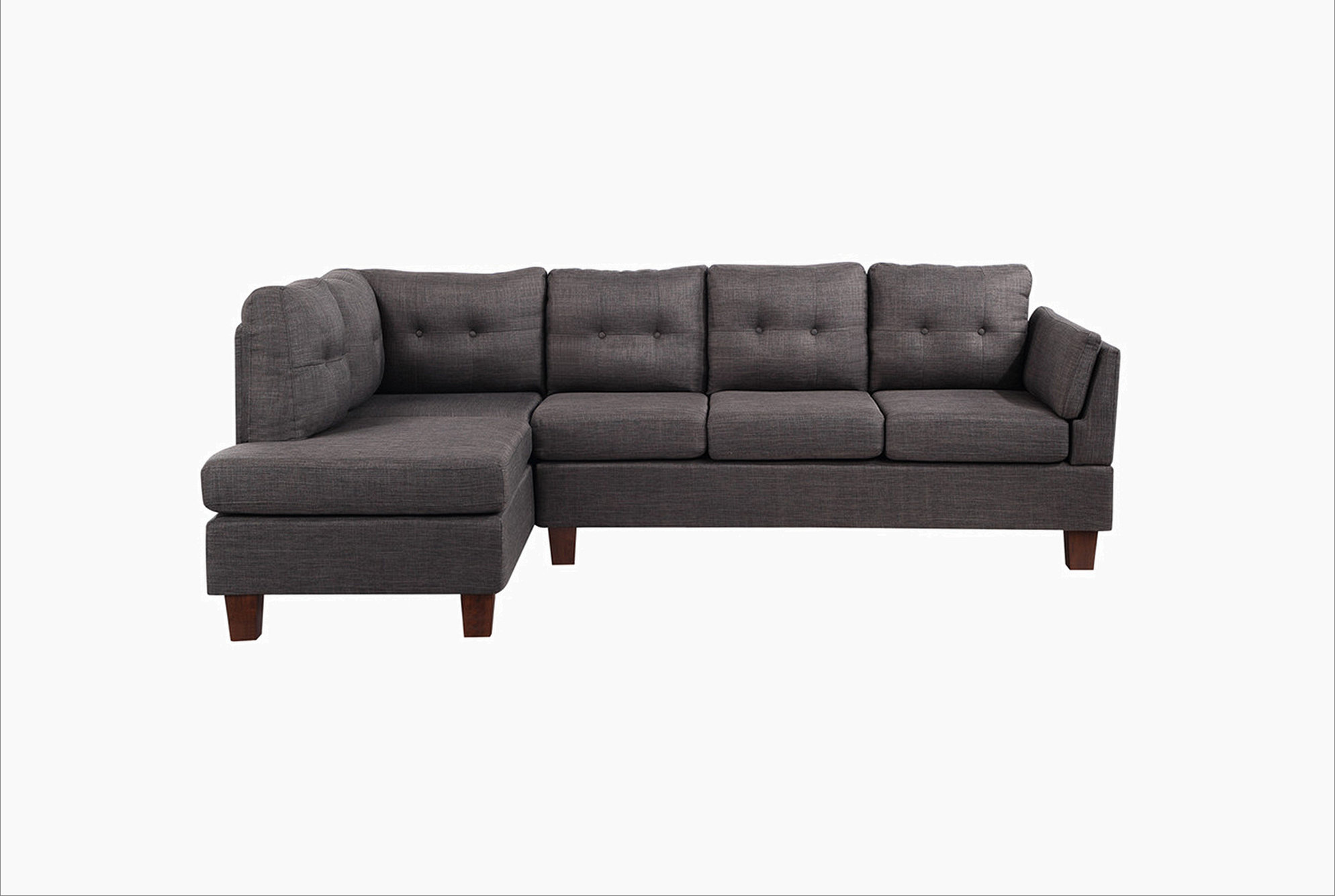 Latitude Run® Dalia 97" Linen Modern Sectional Sofa with Right Facing ...