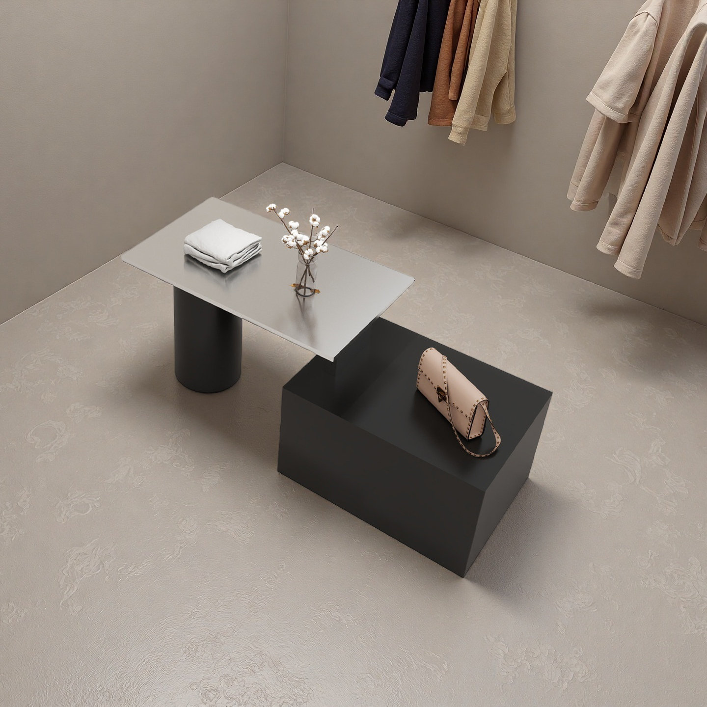 Rebrilliant Display table in the clothing store | Wayfair
